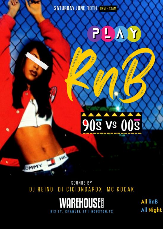 PLAY RNB Tickets at The Studio at Warehouse Live in Houston by ...