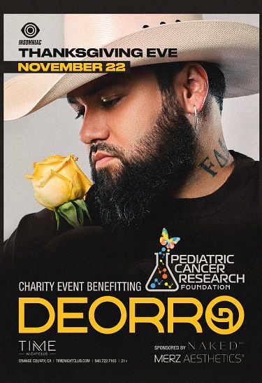 Deorro Tickets at TIME Nightclub in Costa Mesa by Time Nightclub | Tixr