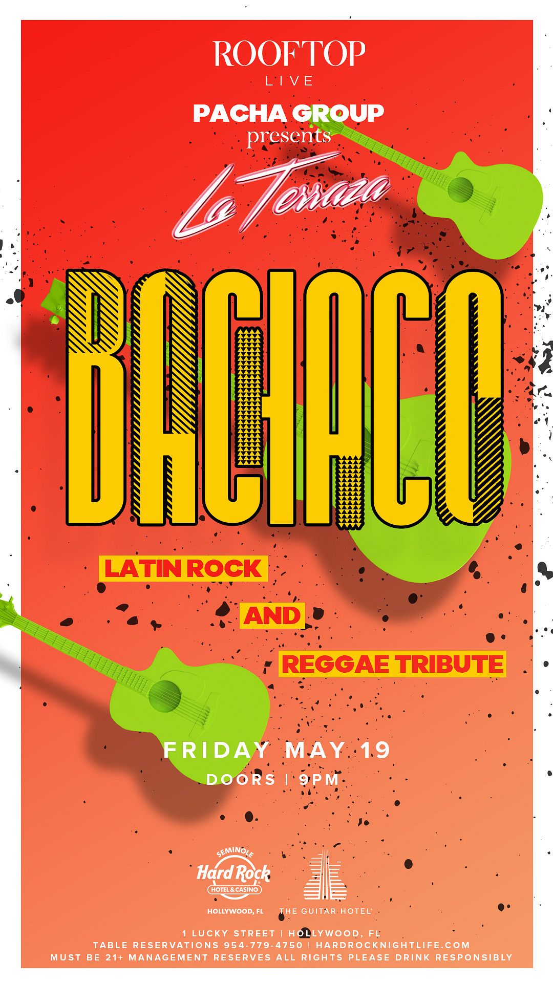BACHACO | Rooftop Live - Hard Rock Holly Tickets at Rooftop Live in ...
