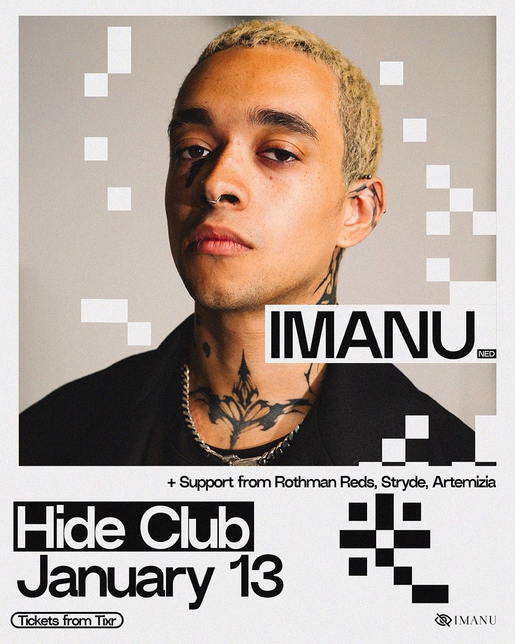 Hide Presents: IMANU Tickets at Hide in Christchurch by Hide Club | Tixr