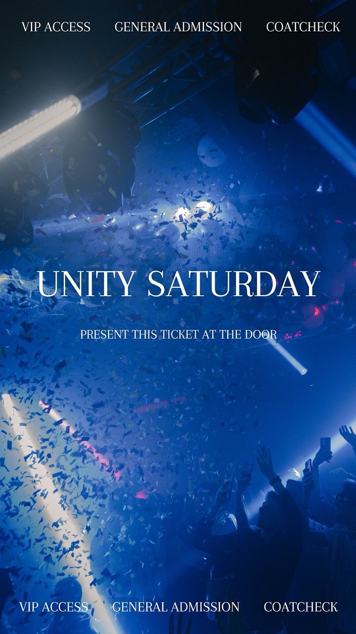 Unity - Saturday Tickets at Club Unity in Montréal by Club Unity | Tixr