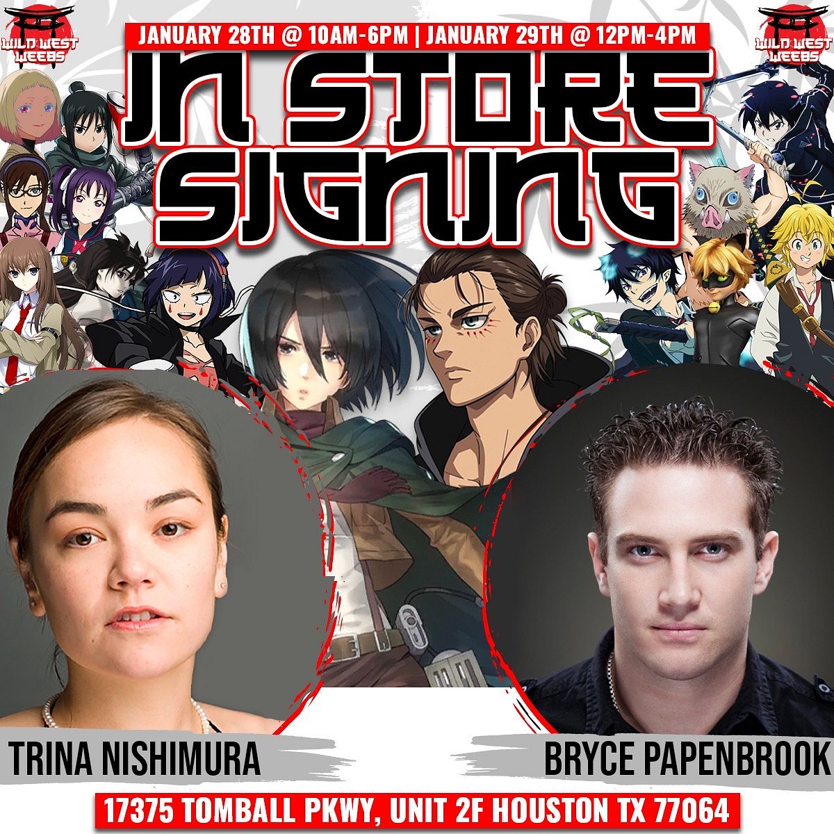 Bryce & Trina - In Store Appearance Tickets at Wild West Weebs- Houston in Houston by Weeb Con ...