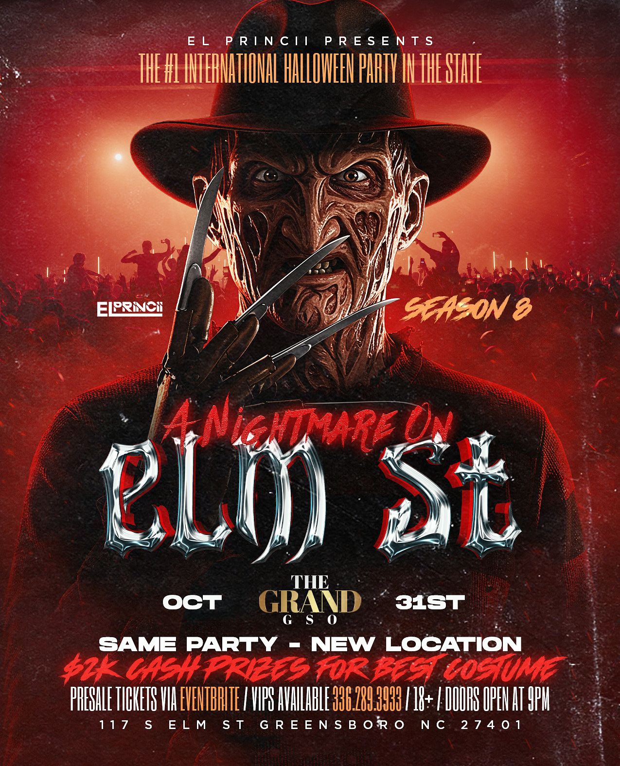 A Nightmare on Elm St Tickets at THE GRAND GSO in Greensboro by The ...