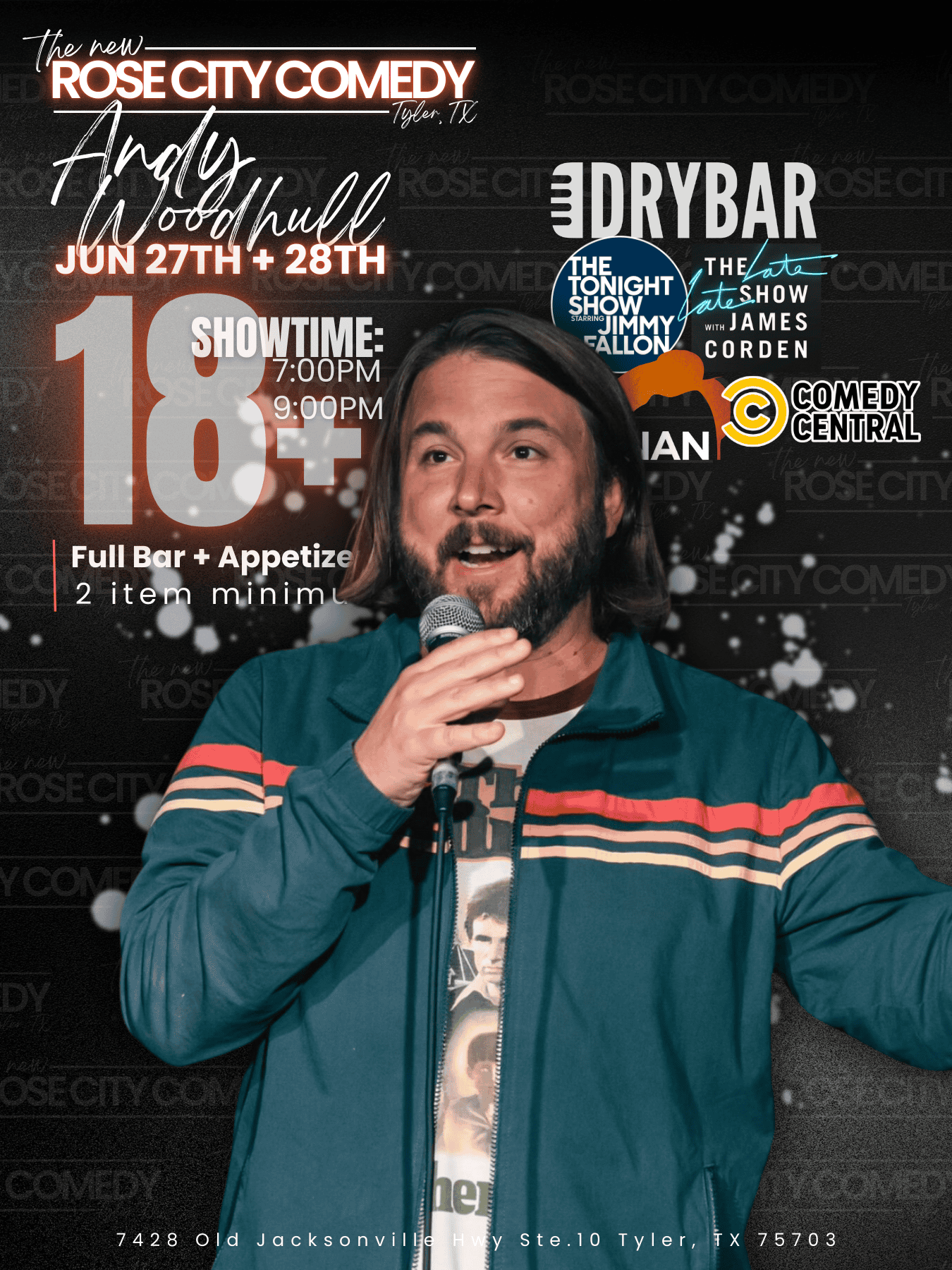 ANDY WOODHULL Tickets at Rose City Comedy in Tyler by Rose City Comedy ...