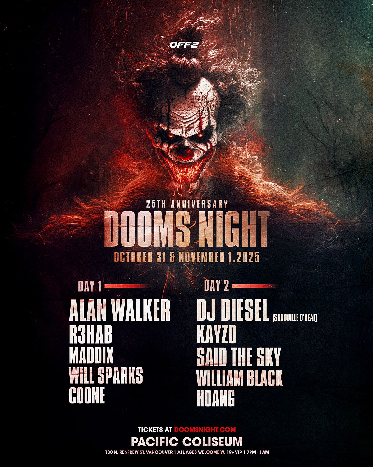 Dooms Night Tickets at Pacific Coliseum in Vancouver by Harbour Event ...