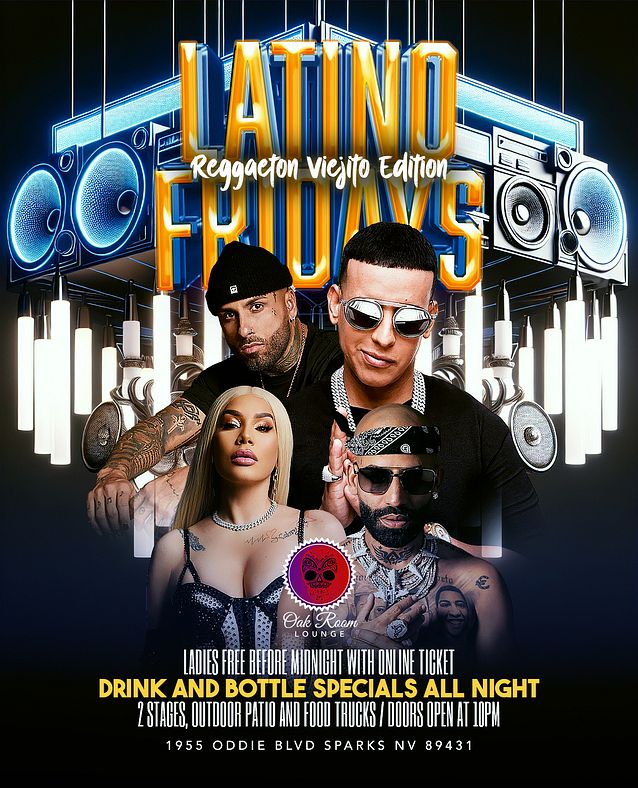 Latino Fridays Tickets at Oak Room Lounge in Sparks by Oakroom Lounge ...