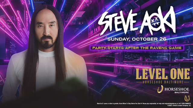 Ravens Post Game Party with STEVE AOKI Tickets at Level One in ...