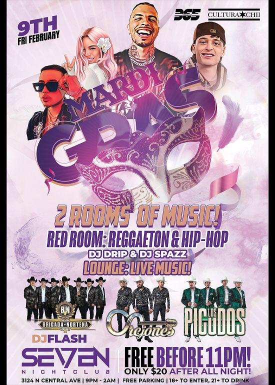 Mardi Gras Gone Wild 18 Tickets At Seven Nightclub And Lounge In