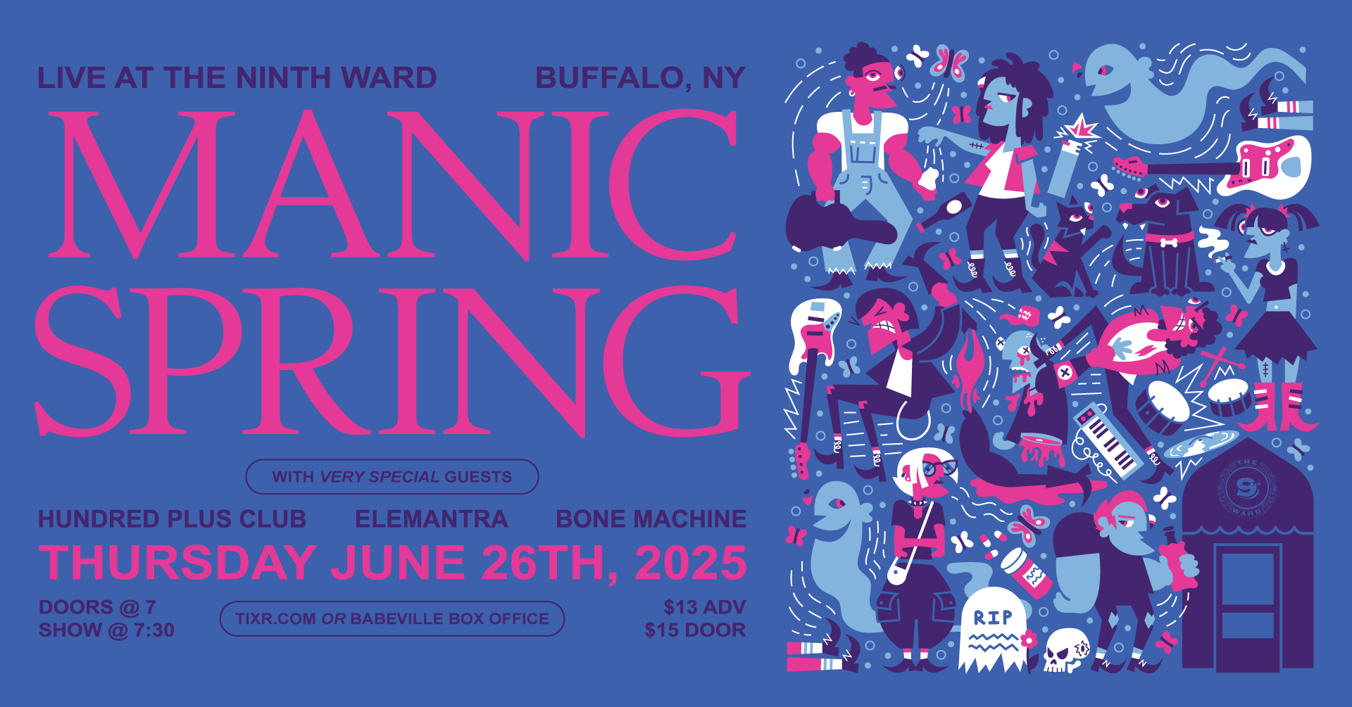Manic Spring Tickets at The 9th Ward in Buffalo by Asbury Arts Center ...
