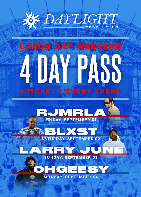 LDW 4 DAY PASS Tickets at DAYLIGHT Beach Club in Las Vegas by Daylight ...