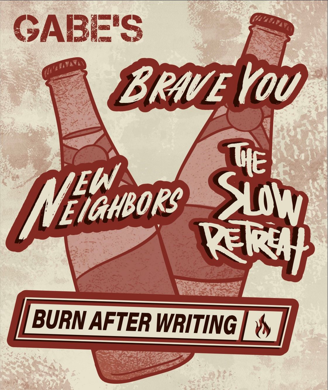 New Neighbors, Brave You, The Slow Retreat & Burn After Writing Tickets ...