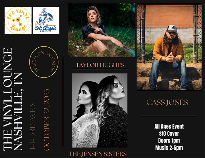 Cass Jones + Taylor Hughes and The Jensen Sisters Tickets at The Vinyl ...