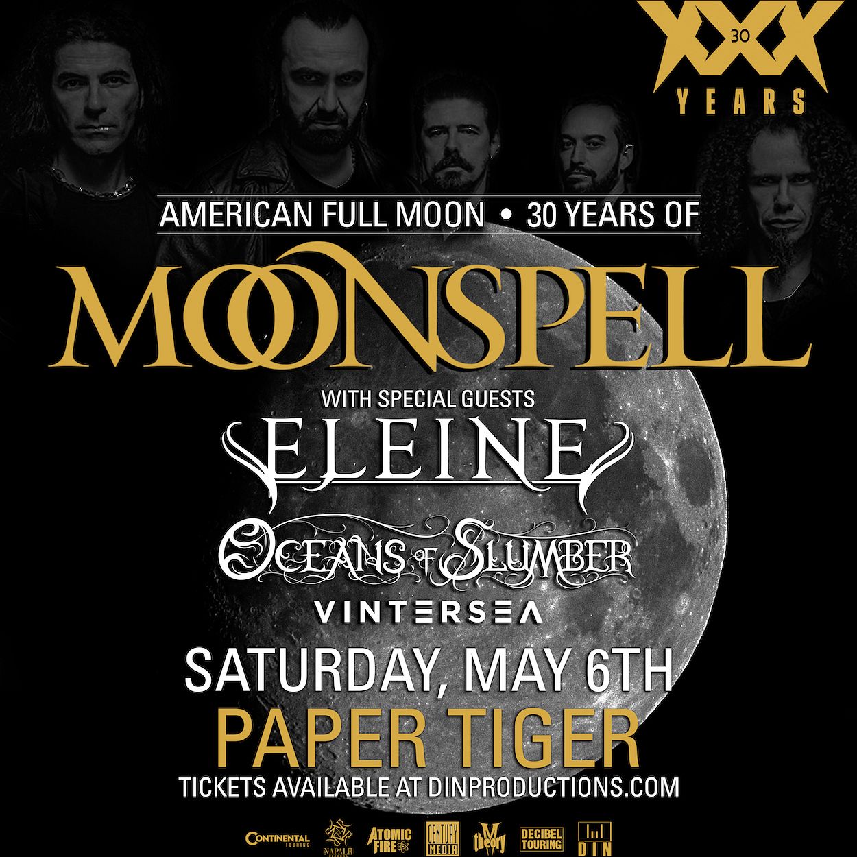 Moonspell (San Antonio) Tickets at Paper Tiger in San Antonio by Din ...