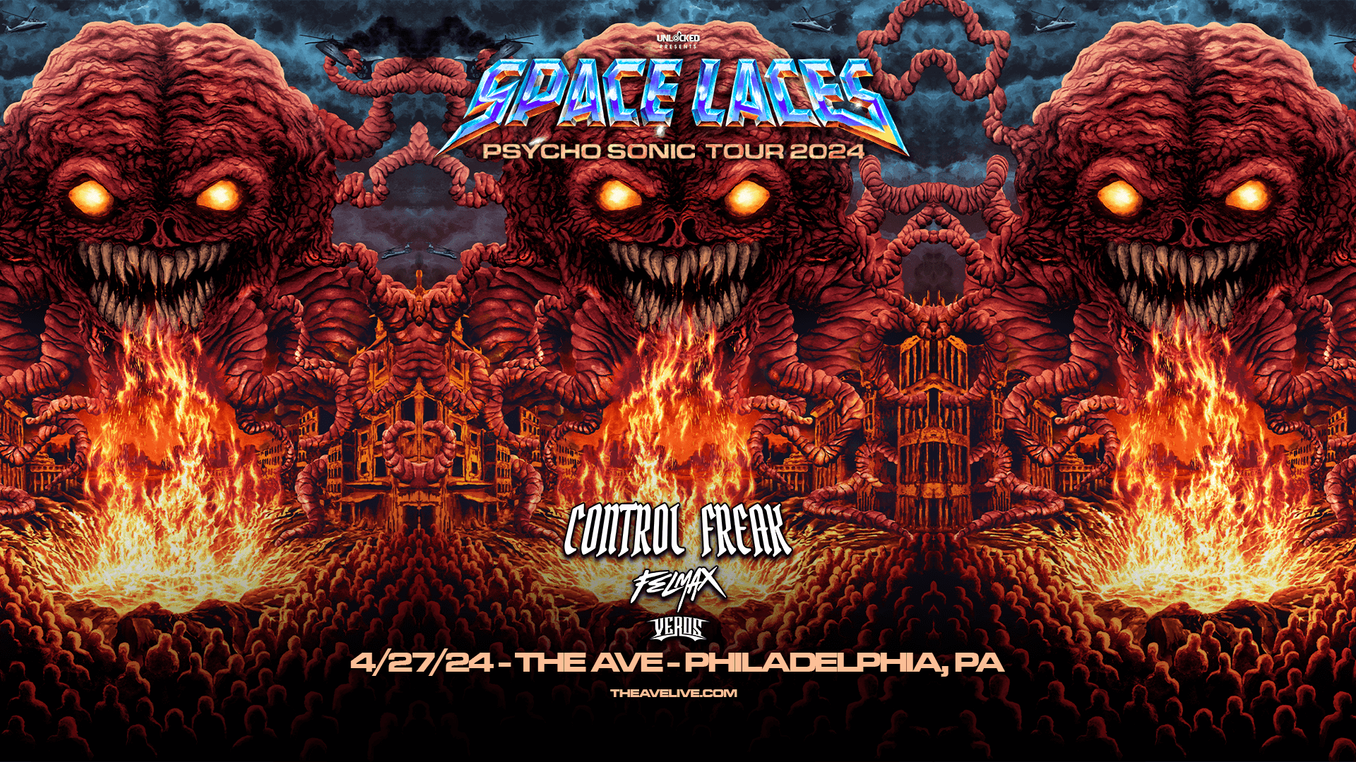 Space Laces - Psycho Sonic Tour 2024 Tickets at The Ave Live in ...