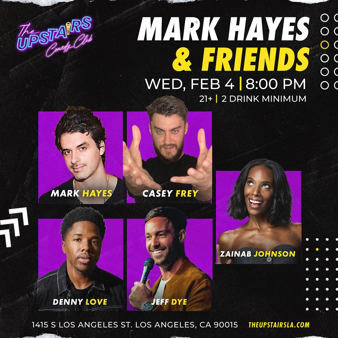 MARK HAYES AND FRIENDS Tickets at The Upstairs in Los Angeles by THE ...