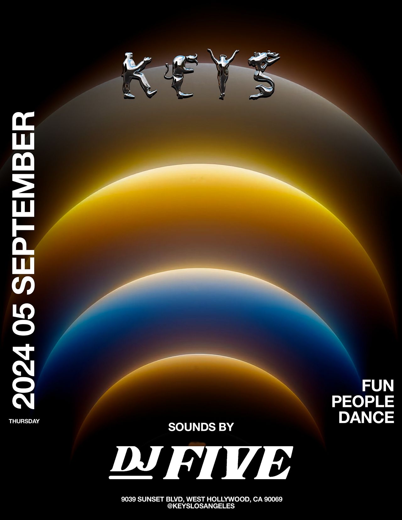 DJ FIVE Tickets at Keys in West Hollywood by Keys Los Angeles - h.wood ...