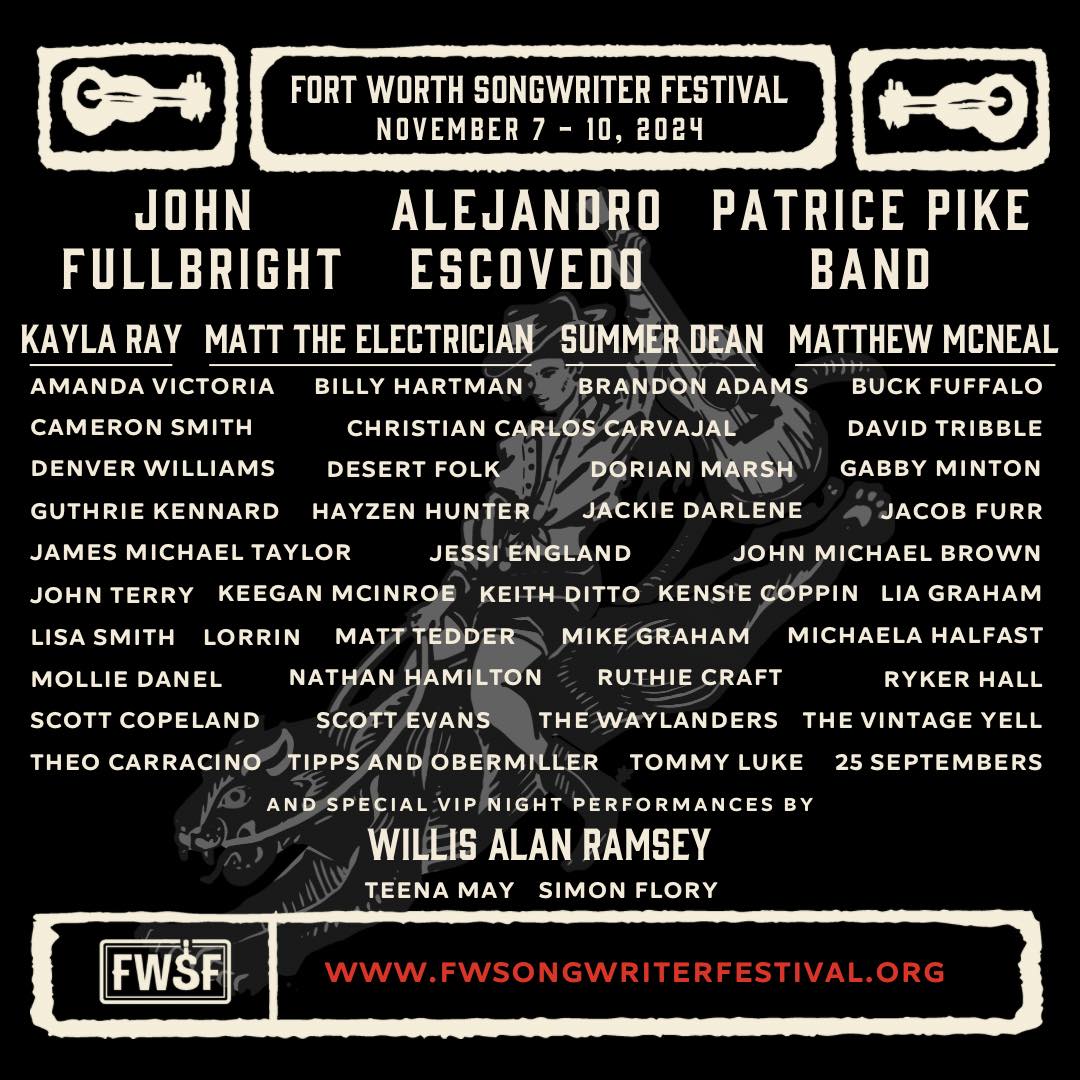 Fort Worth Songwriters Festival Tickets at Southside Preservation Hall ...