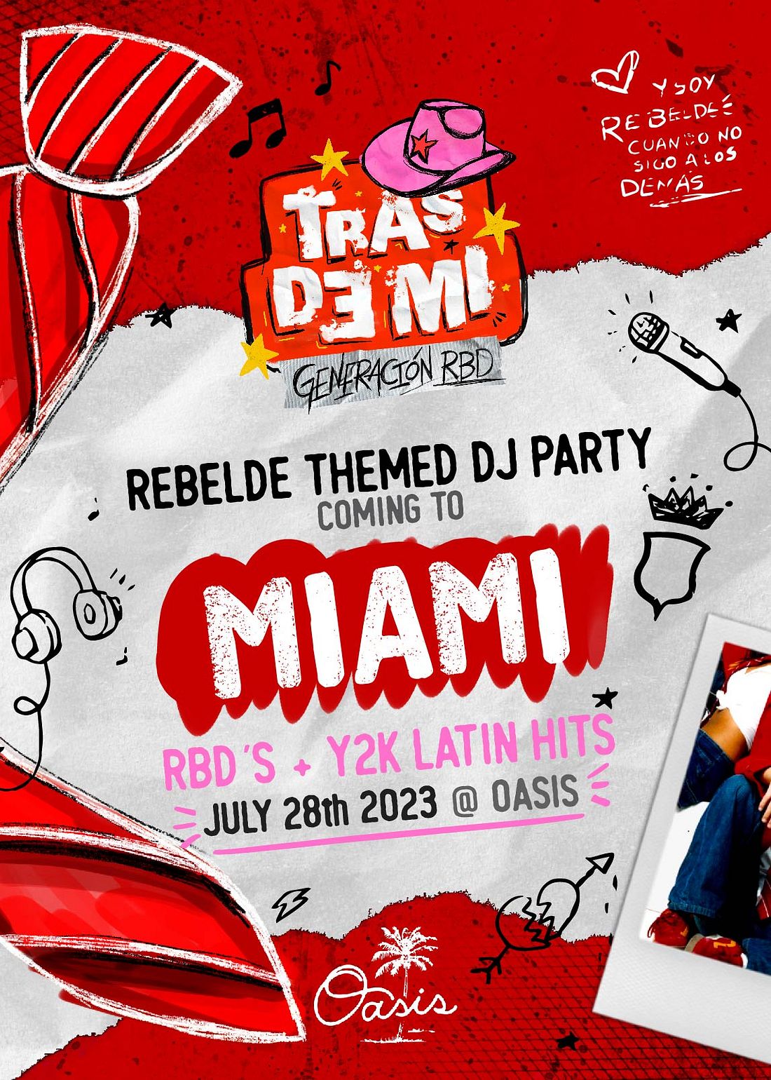 REBELDE THEMED DJ PARTY Tickets at Oasis Wynwood in Miami by Oasis ...