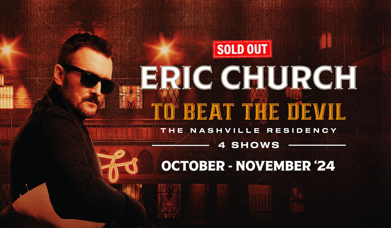 Eric Church **SOLD OUT** Tickets at Chief's on Broadway in Nashville by Chief's on Broadway | Tixr