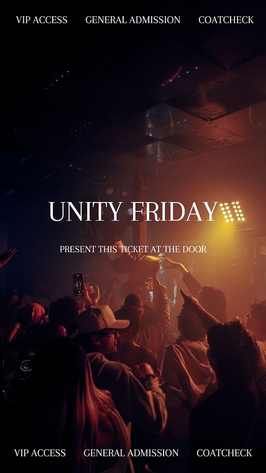 Unity - Friday Tickets at Club Unity in Montréal by Club Unity | Tixr