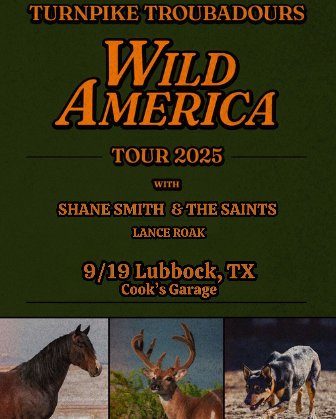 TURNPIKE TROUBADOURS: Wild America Tour Tickets at Cook's Garage in Lubbock by Cooks Garage | Tixr