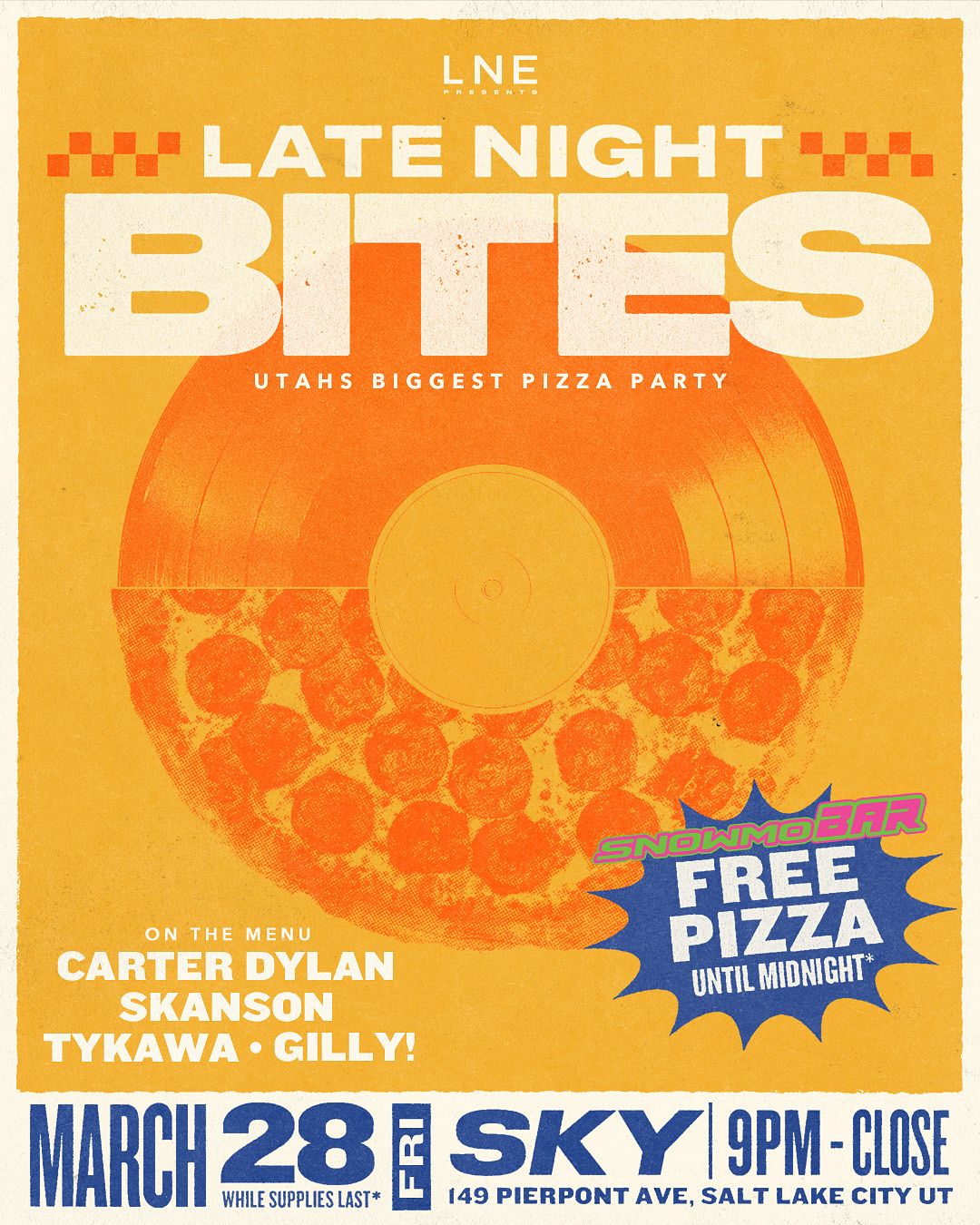 LATE NIGHT BITES at SKY Tickets at Sky SLC in Salt Lake City by SKY SLC ...