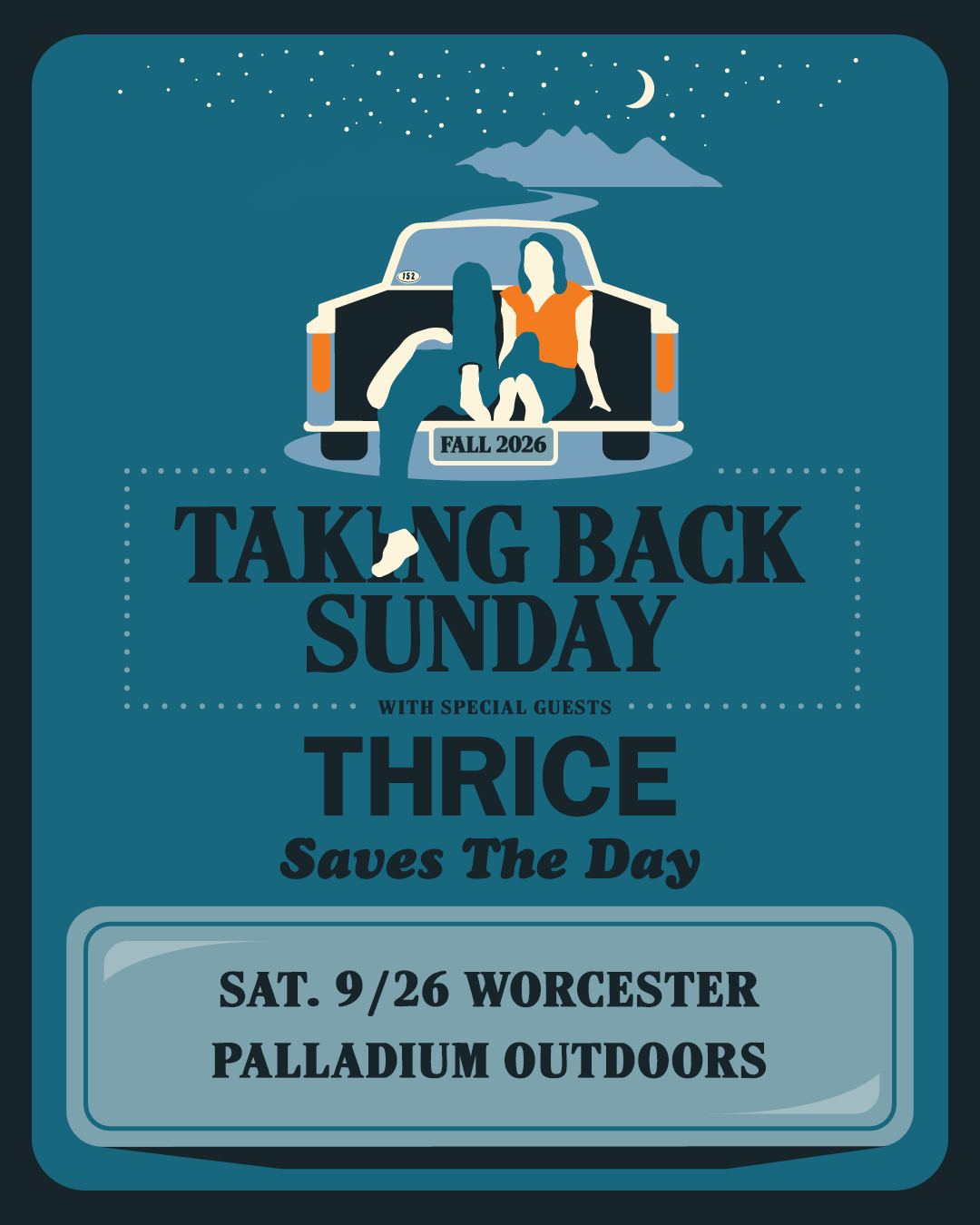 TAKING BACK SUNDAY Tickets at Palladium Outdoors in Worcester, MA by ...