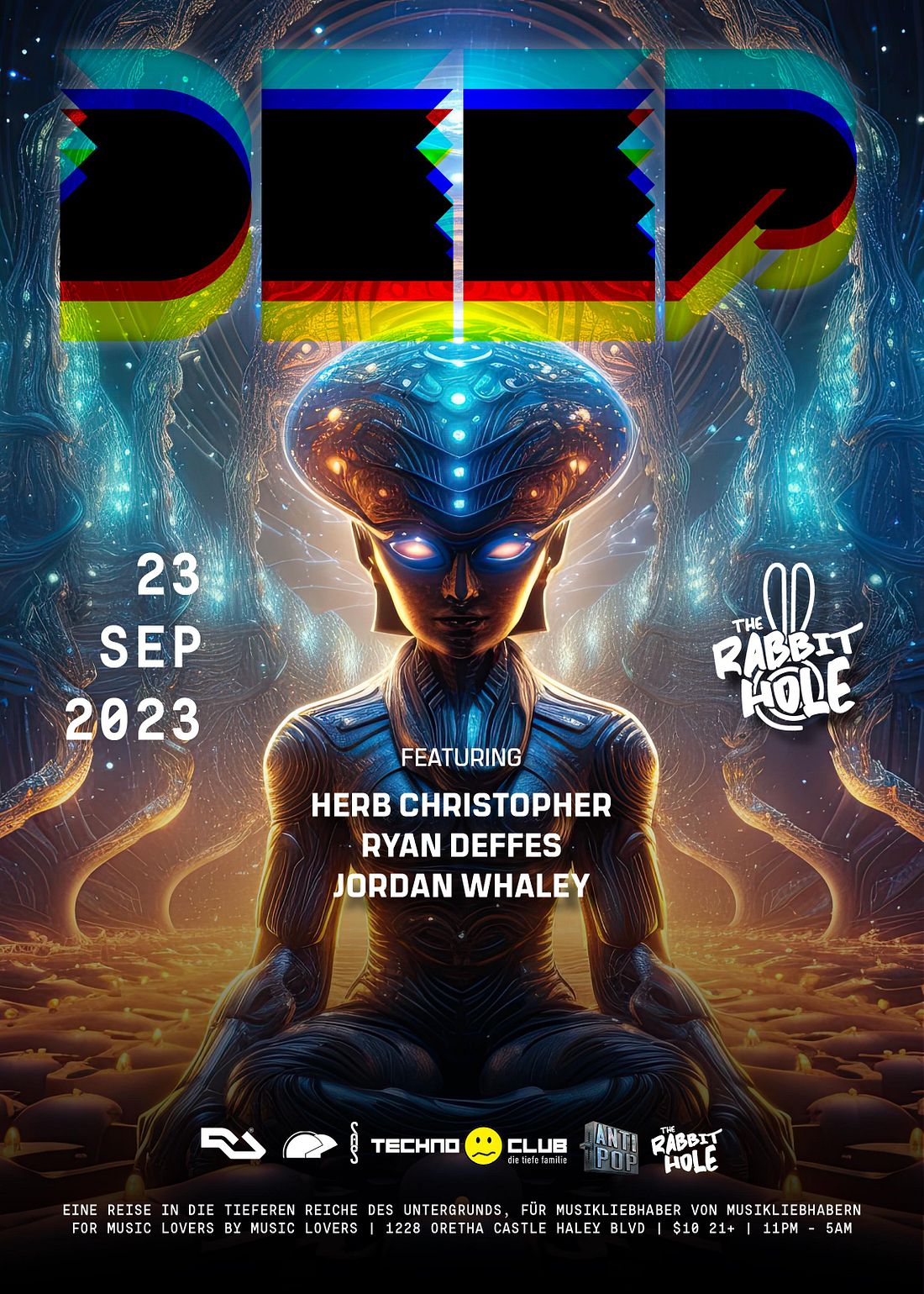 Techno Club ; DEEP Tickets at The Rabbit Hole in New Orleans by The ...