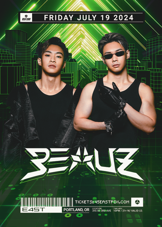 BEAUZ Tickets at 45 East in Portland by 45 East | Tixr