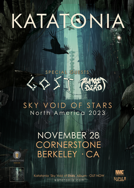 Katatonia Tickets at Cornerstone in Berkeley by Cornerstone Berkeley | Tixr