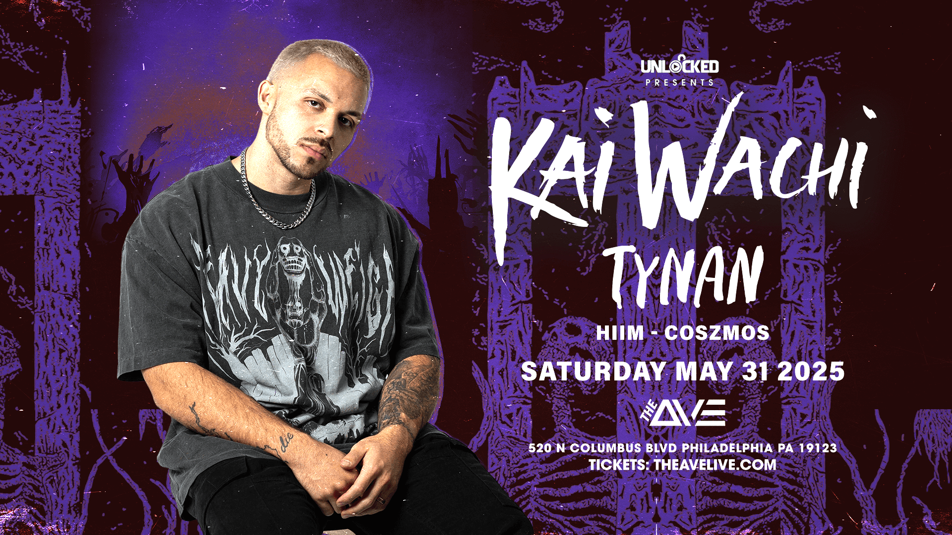Kai Wachi Tickets at The Ave Live in Philadelphia by Unlocked Presents ...