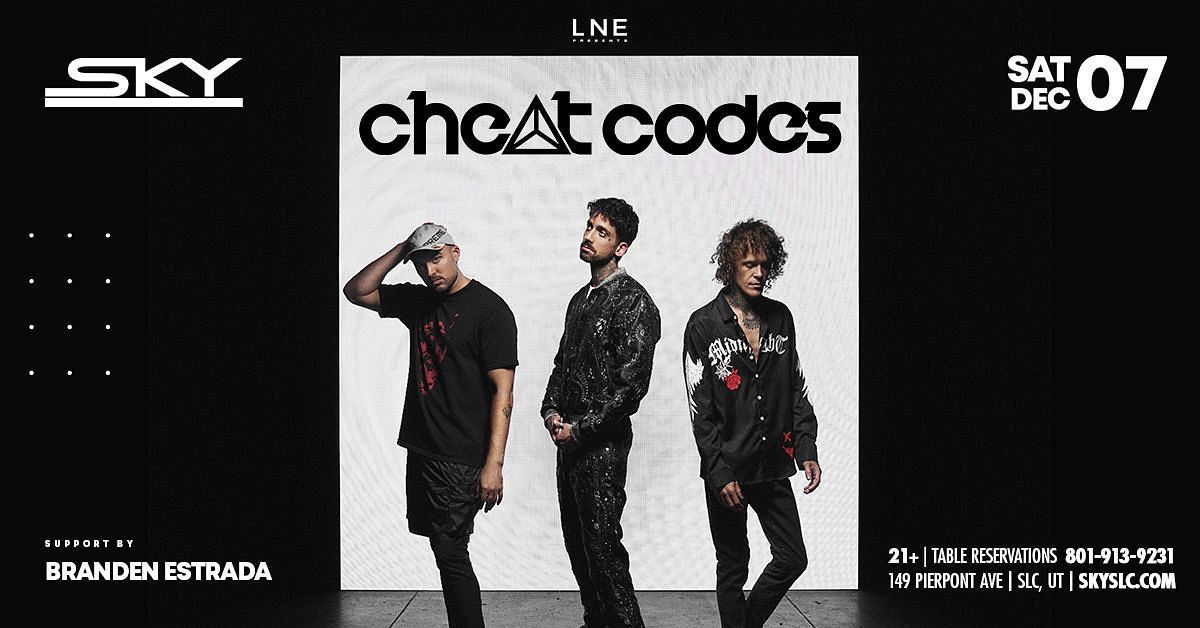 CHEAT CODES at SKY Tickets at Sky SLC in Salt Lake City by SKY SLC | Tixr