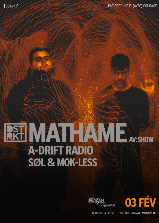 Mathame | AV:SHOW Tickets at New City Gas in Montreal by New City Gas | Tixr