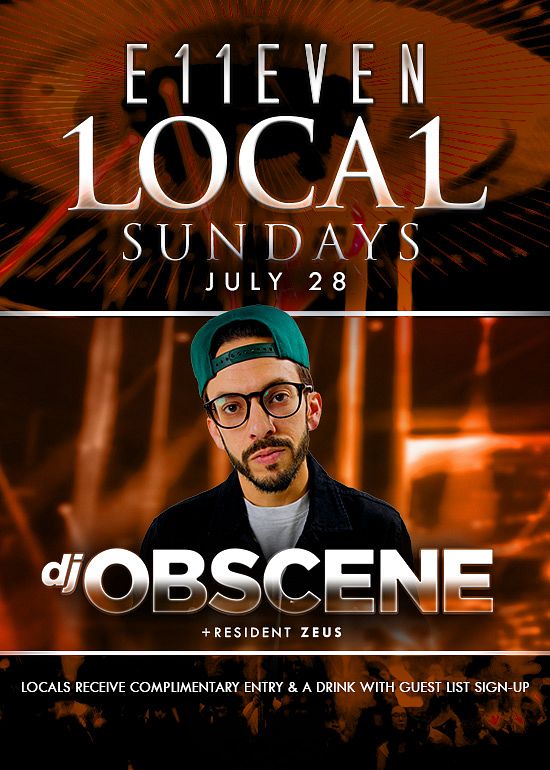 DJ OBSCENE Tickets at E11EVEN Miami in Miami by 11 Miami | Tixr