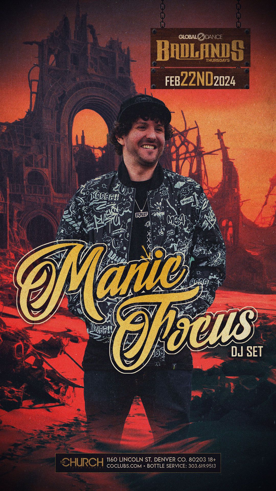 Manic Focus Tickets at The Church Nightclub in Denver by The Church ...