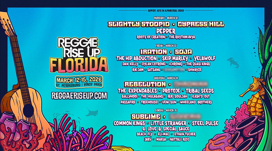 Reggae Rise Up Florida Festival 2026 Tickets at Vinoy Park in St ...