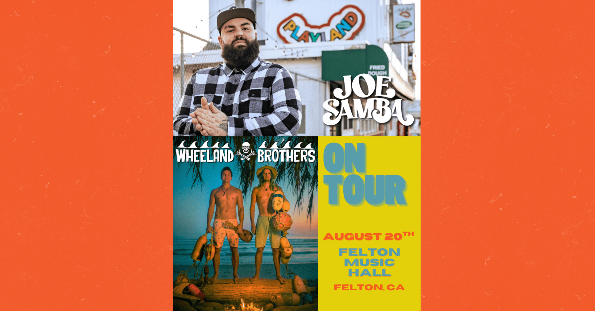 Joe Samba & Wheeland Brothers Tickets at Felton Music Hall in Felton by ...