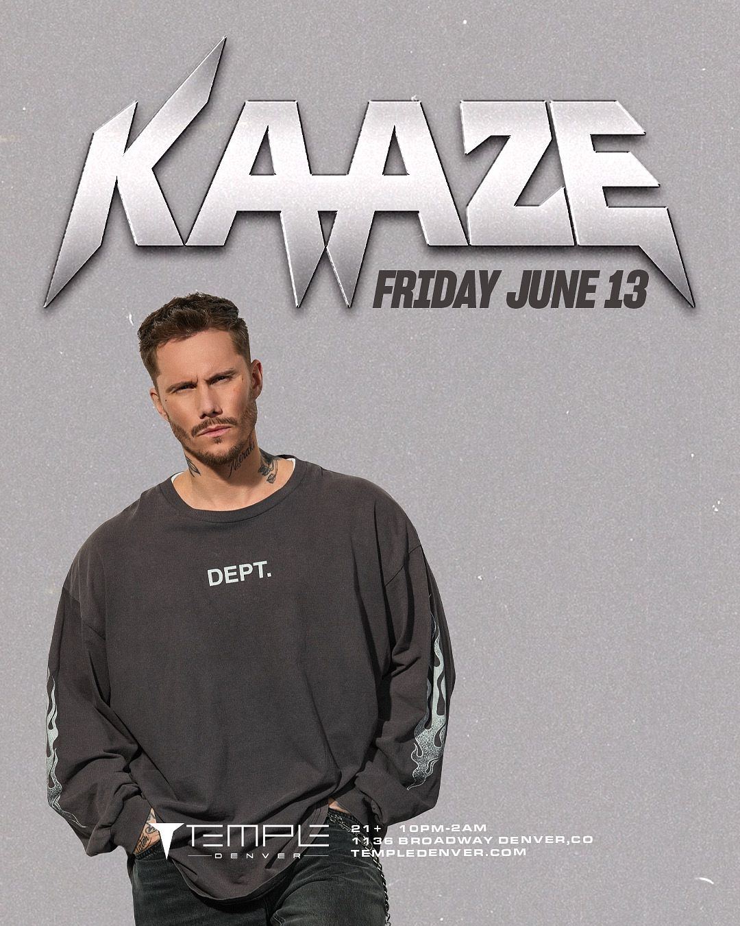 KAAZE Tickets at Temple Nightclub in Denver by Temple Nightclub Denver ...