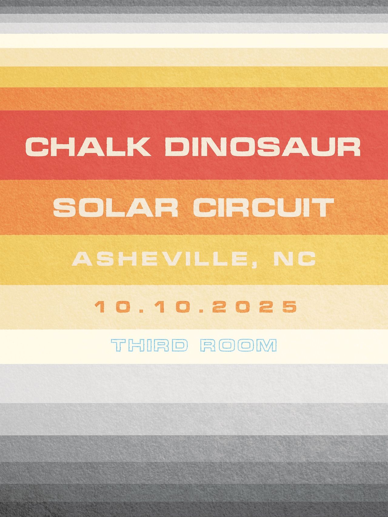 Chalk Dinosaur w/ Solar Circuit Tickets at Third Room in Asheville by Third Room | Tixr