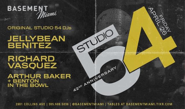 Basement Miami Presents: A Tribute to Studio 54 Tickets at Basement ...
