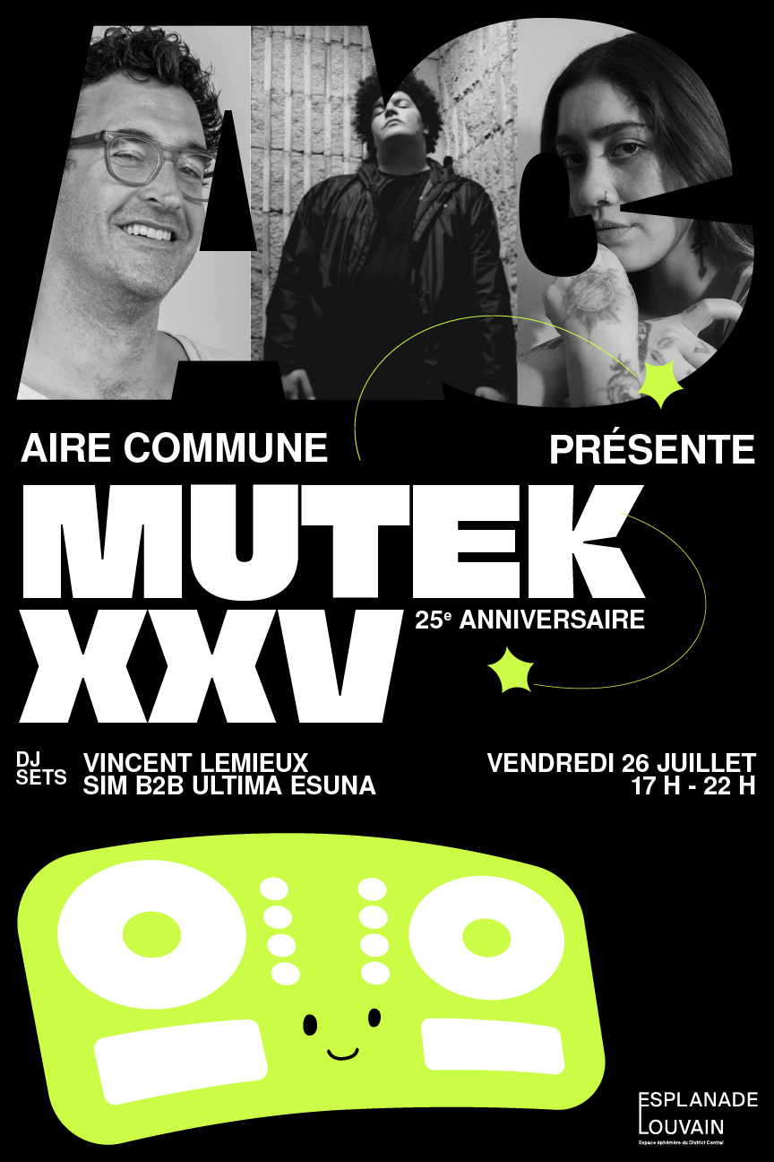 Soirée Mutek 25e anniversaire @ Aire commune Tickets at Esplanade ...