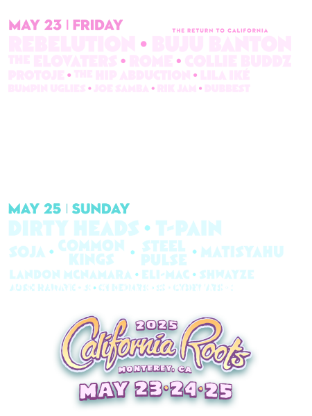 California Roots Music & Arts Festival 2025 Tickets at Monterey County ...