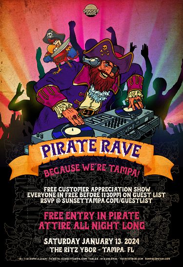PIRATE RAVE Tickets at The Ritz Ybor in Tampa by Ritz Ybor | Tixr