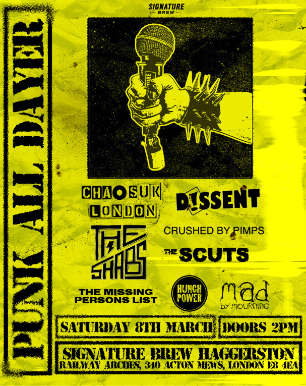 Punk All Dayer | London Tickets at Signature Brew Haggerston in ...