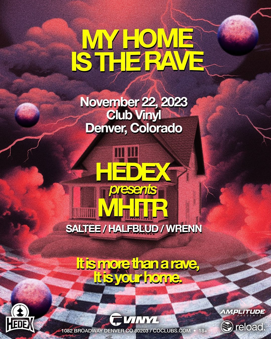 HEDEX PRESENTS: MY HOME IS THE RAVE Tickets at Club Vinyl in Denver by ...
