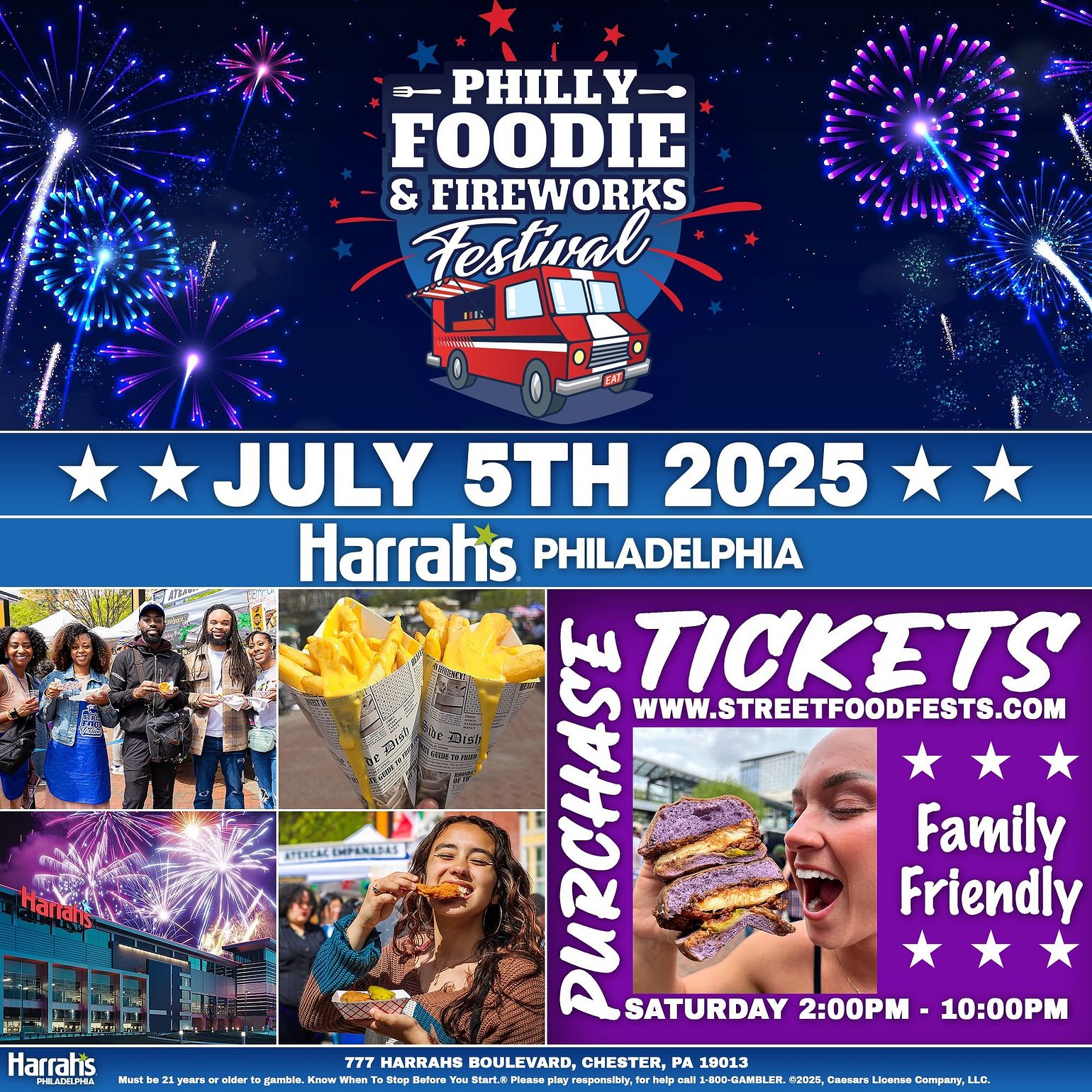 Philly Foodie & Fireworks Festival Tickets at Outdoor Pavilion ...