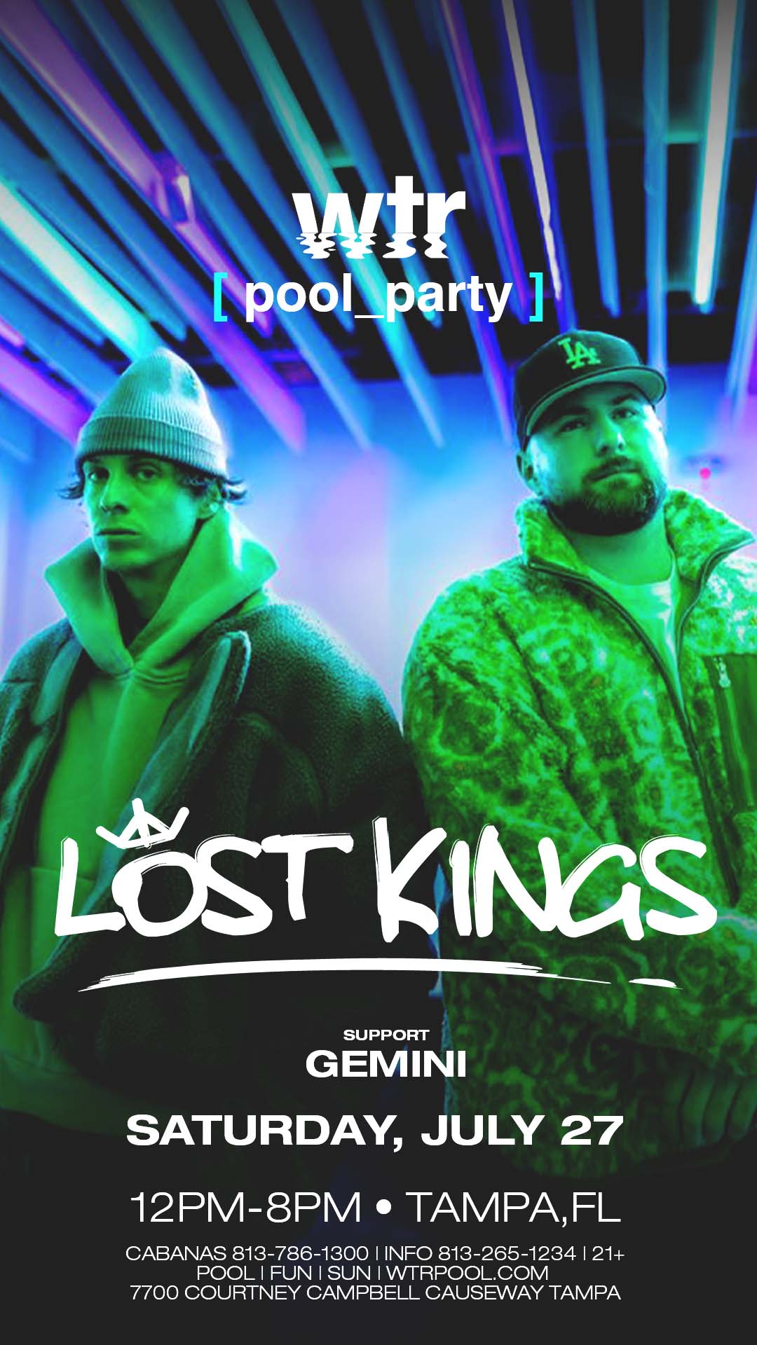 LOST KINGS at WTR Tickets at wtr Pool in Tampa by Pied Piper ...