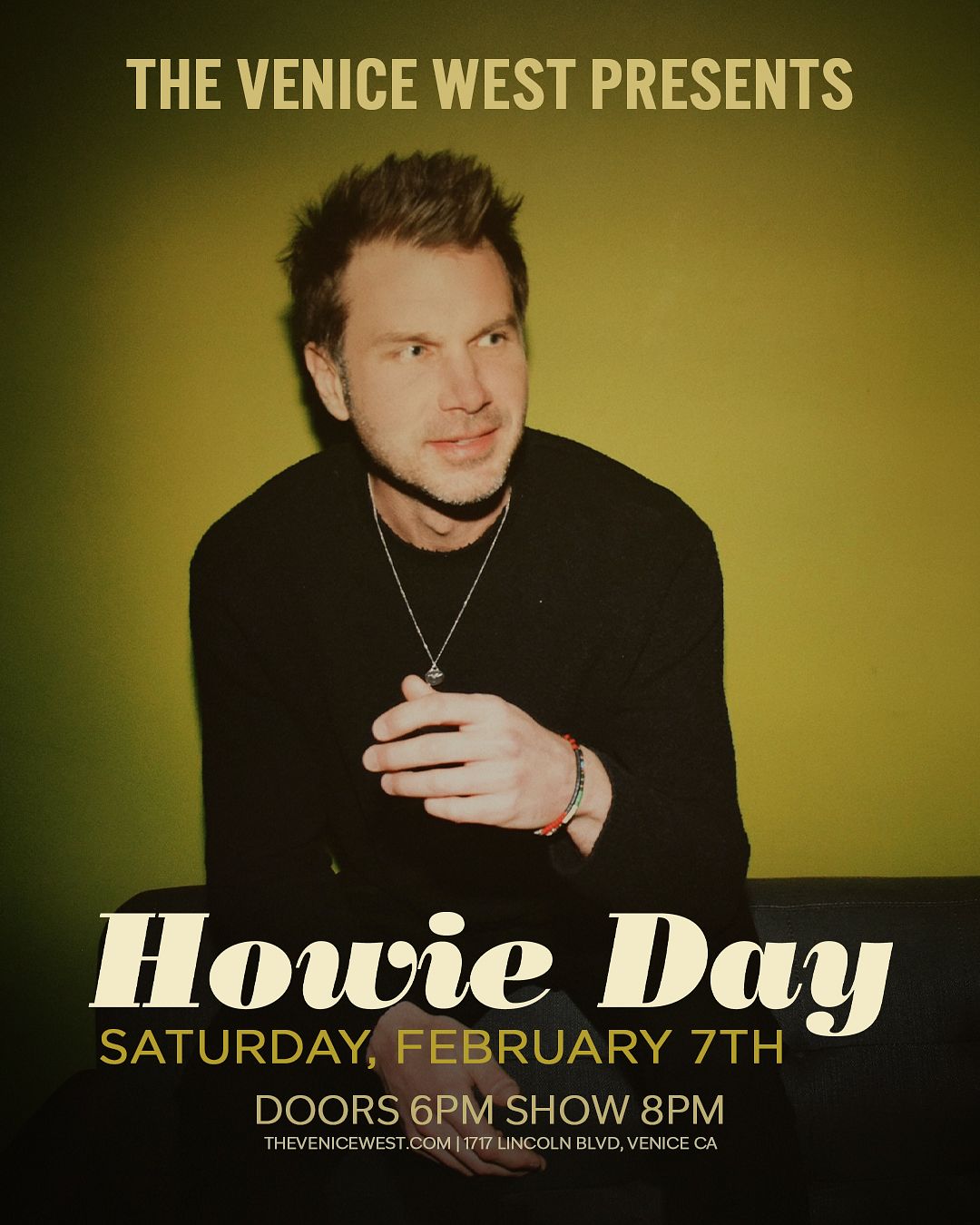 Howie Day w/ Mike Stocksdale Tickets at The Venice West in Los Angeles ...