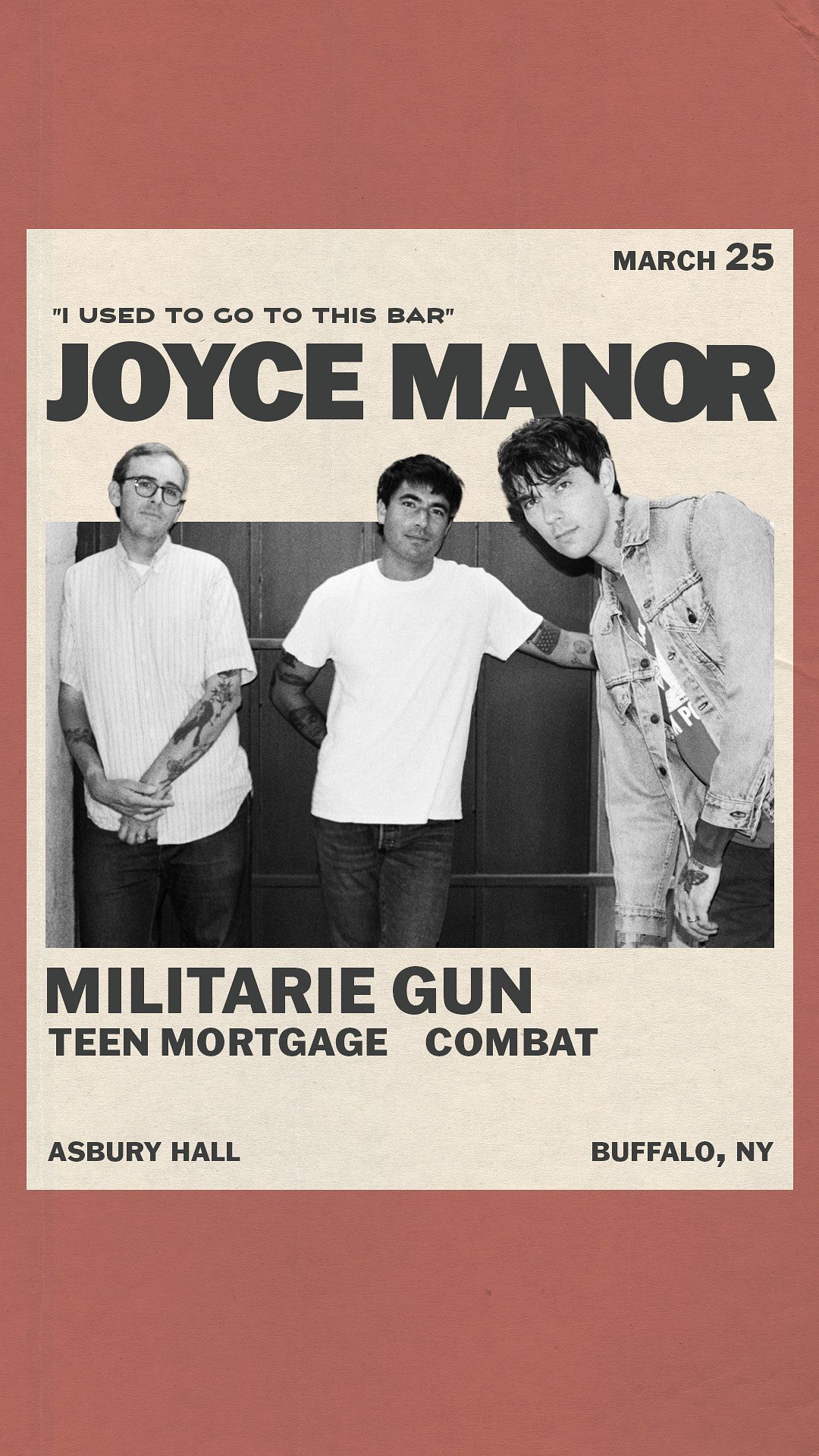 Joyce Manor w Militarie Gun, Teen Mortgage, Combat Tickets at Asbury ...