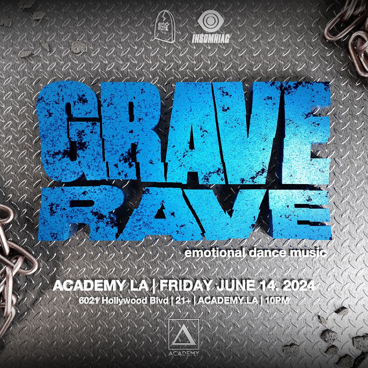 Grave Rave: Emotional Dance Music Tickets at Academy Nightclub in Los ...